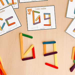Alphabet Popsicle Sticks Activity: Fine Motor Skills Game (digital ...