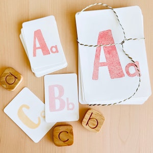 Alphabet Flash Cards Beginning Sounds Cards Learning ABC Flashcards ...