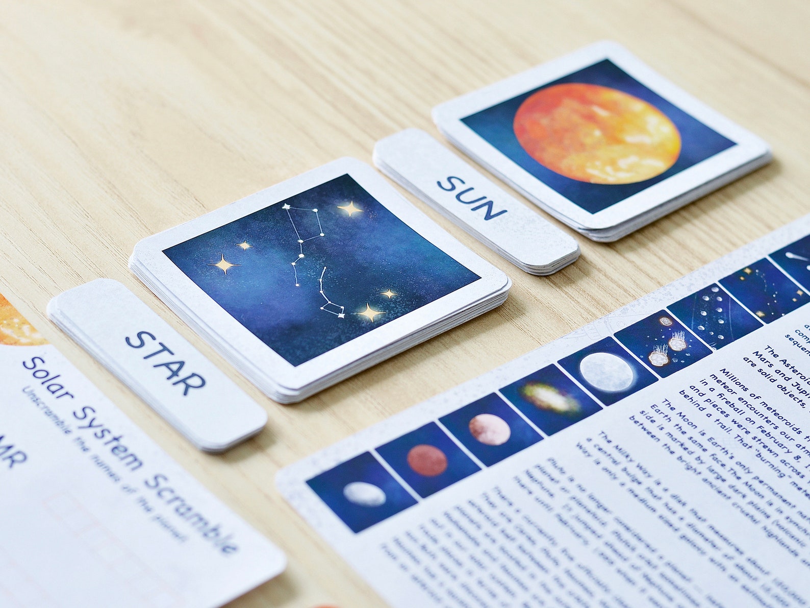 Solar System Pack Montessori Materials Educational Prints - Etsy