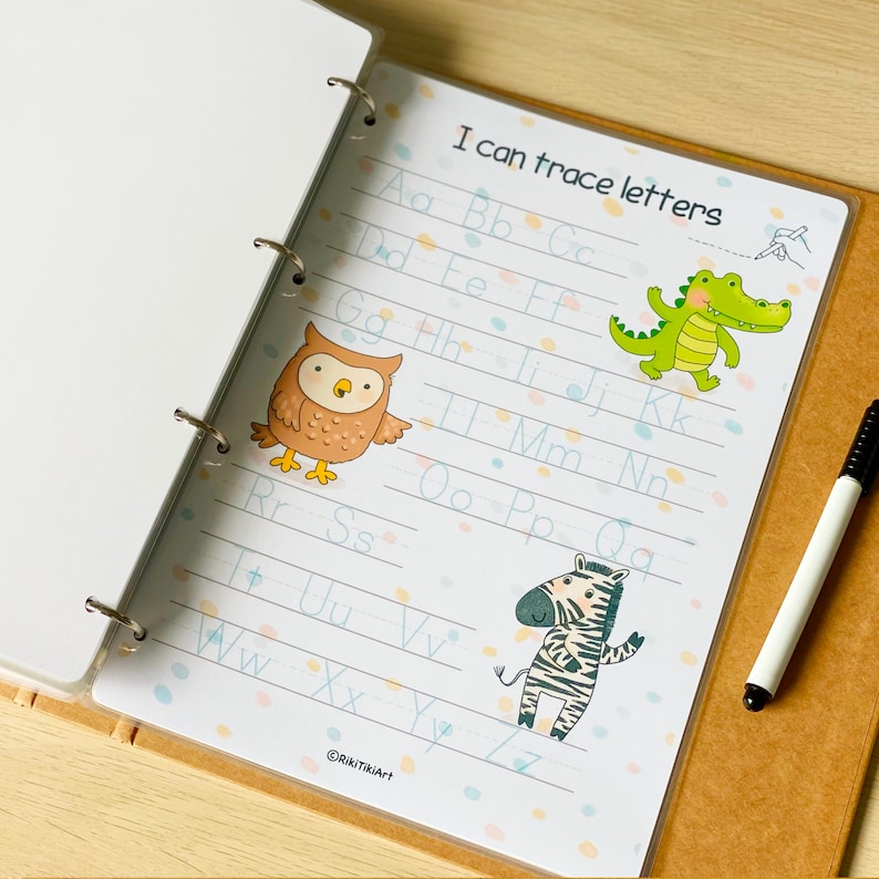 Alphabet Busy Book Printable ABC Quiet Book Toddler Busy - Etsy