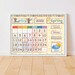 16x20 Perpetual Calendar Printable Classroom Calendar - Etsy Canada