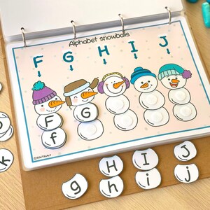 Set of 4 Toddler Busy Books Printable Toddler Activities Winter Spring ...