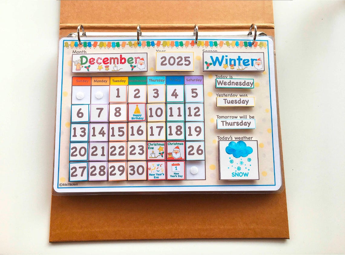 Morning Board Kids Perpetual Calendar Printable Classroom Calendar ...