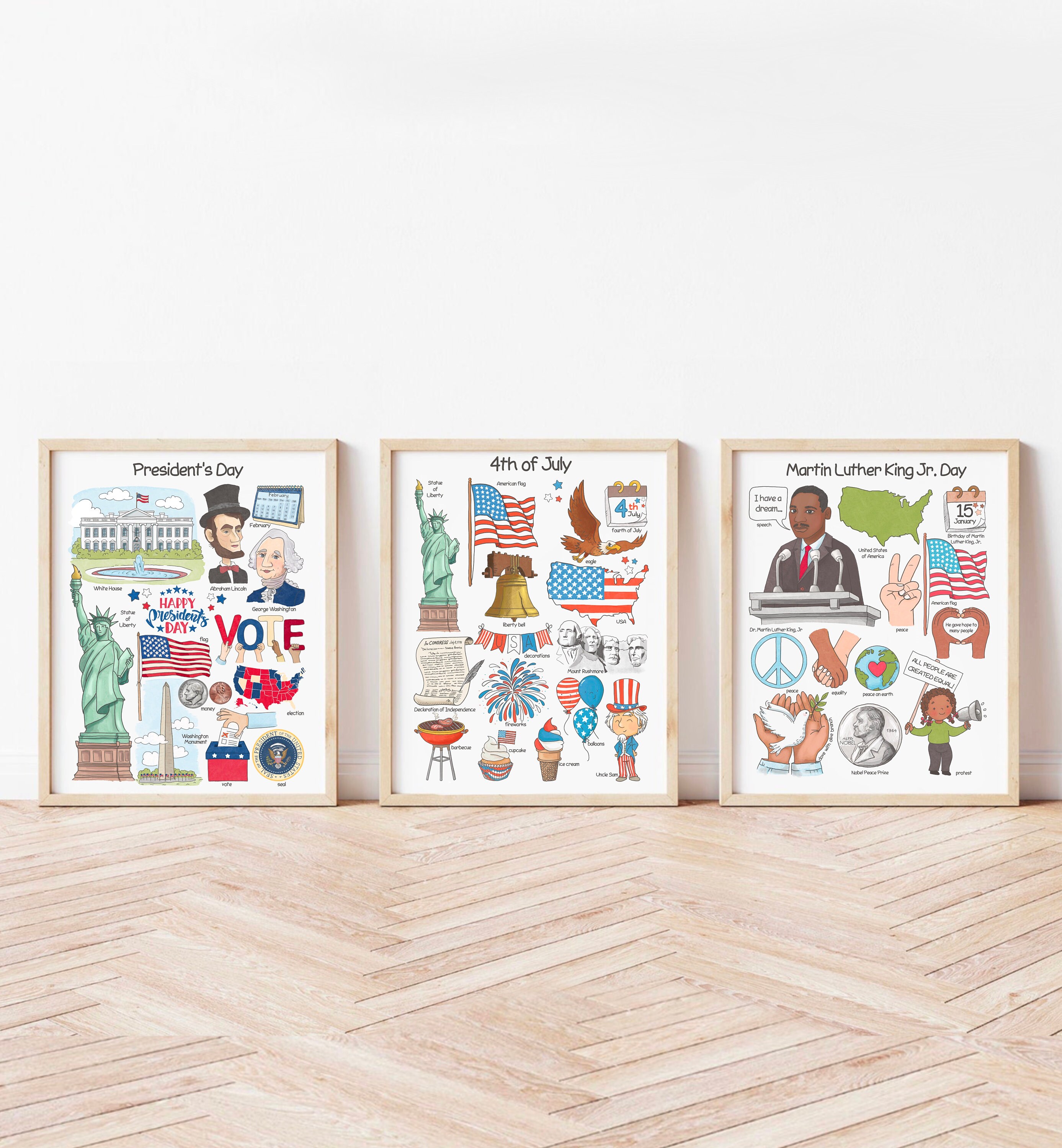 20 Holidays and Seasons Posters Bundle Homeschool Educational Classroom ...