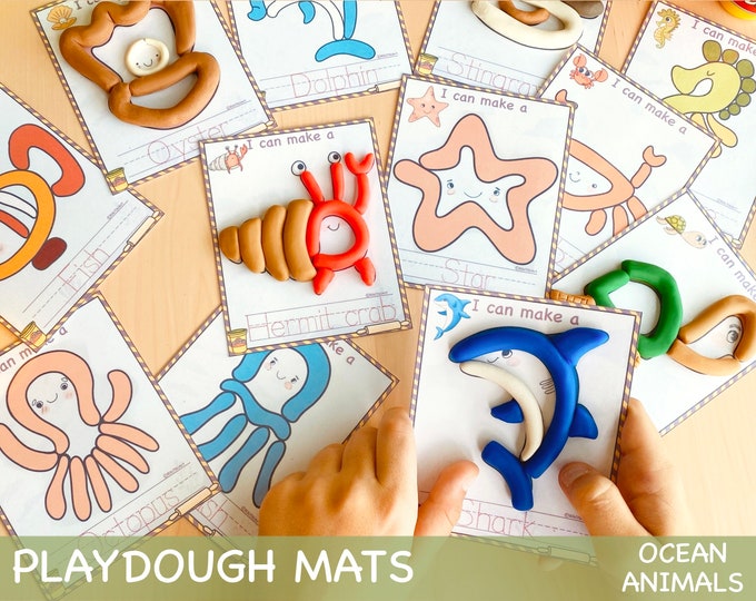 Backyard Birds Play Dough Mats Fine Motor Skills Visual Cards ...
