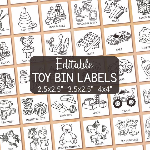 Free Printable Toy Box Labels