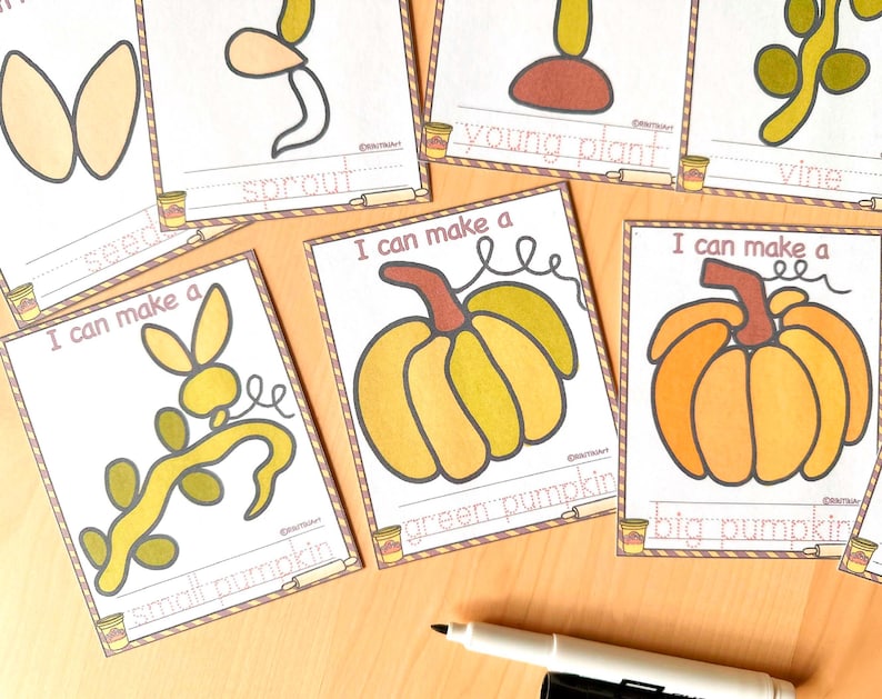 Pumpkin Play Dough Mats: Fall Fine Motor Activity (digital Download) - Etsy