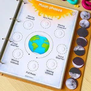 Solar System Busy Book Outer Space Learning Binder Personalized Space ...