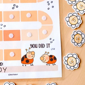 Behavior Reward Chart for Kids, Ladybug Toddler Sticker Chart ...