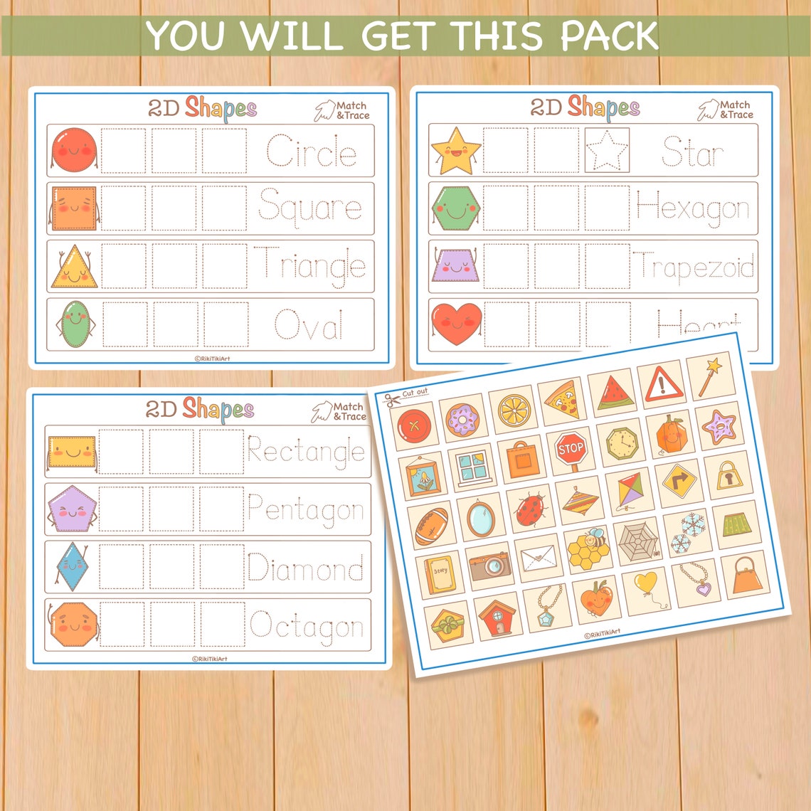 2D Geometric Shapes Learning Activity Toddler Busy Book - Etsy