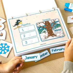 Winter Busy Book Printable Preschool Curriculum Learning Binder ...