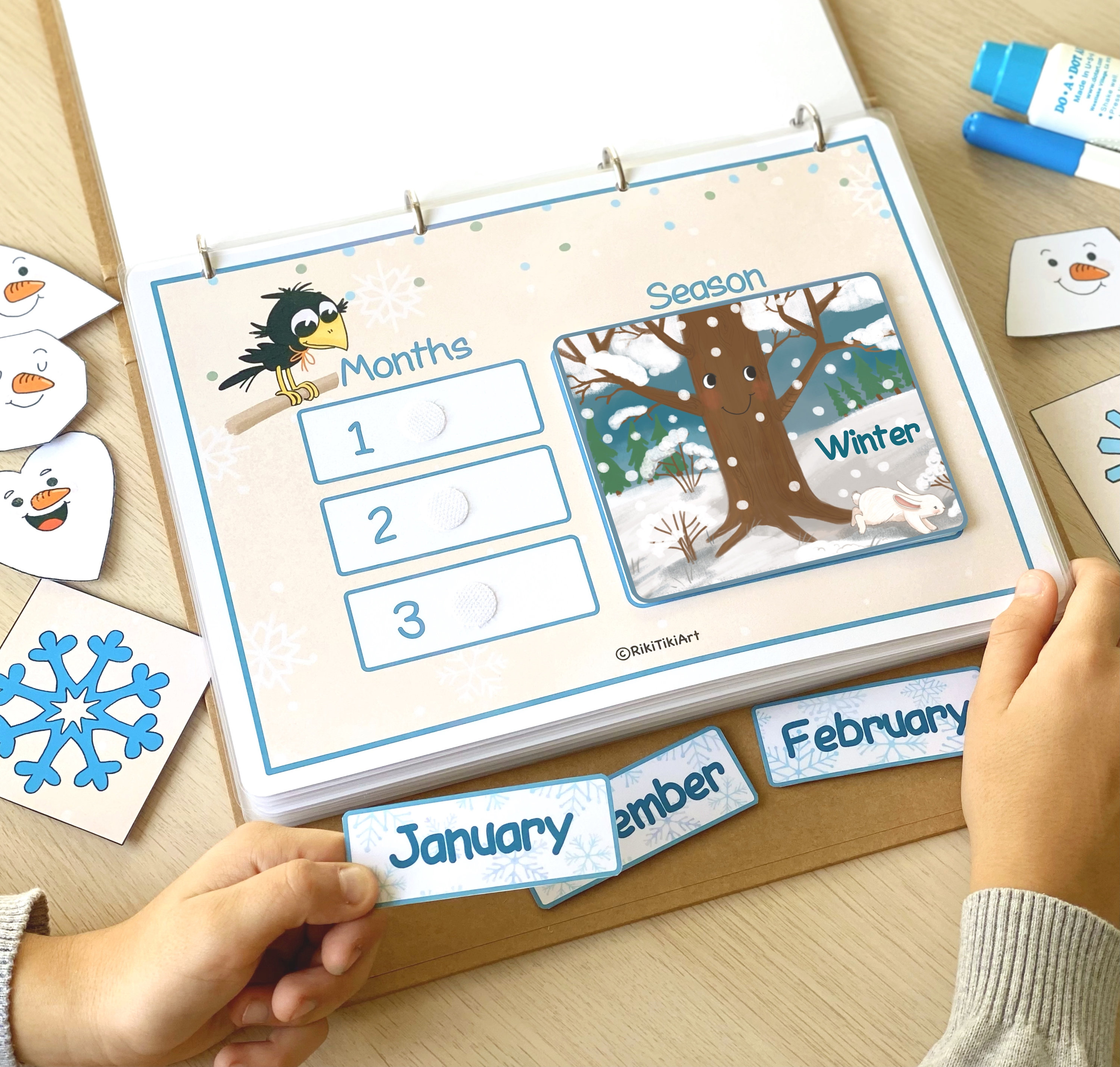 Winter Busy Book Printable Preschool Curriculum Learning | Etsy