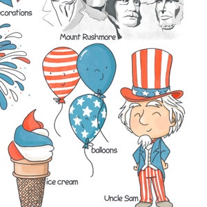 4th of July Poster Independence Day Educational Posters USA Homeschool ...