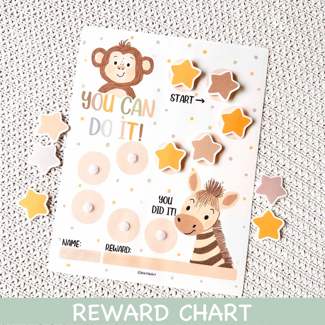 Behavior Chart for Kids Reward Chart Toddler Chore Chart Printable ...