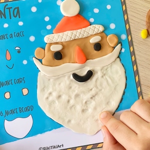 Christmas Play Dough Activity Mats Gift Preschool Christmas Activities ...