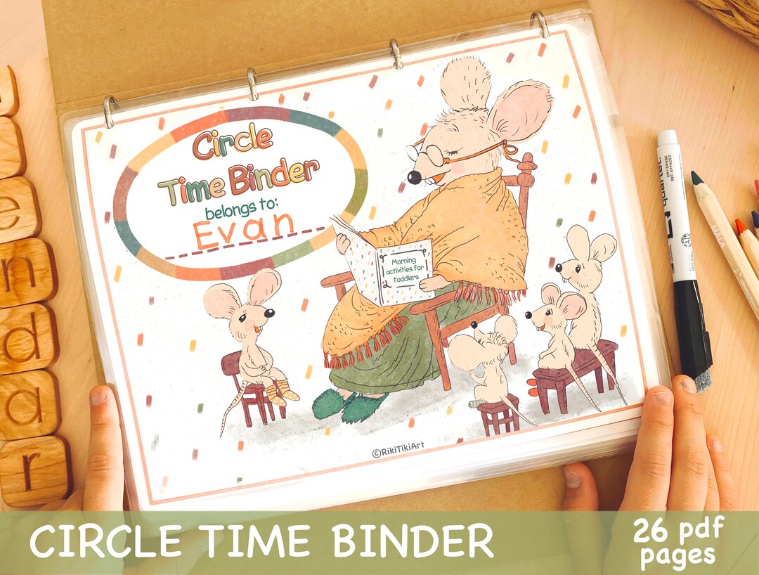 Circle Time Homeschool Binder: Preschool Morning Menu - Etsy