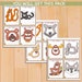 Forest Animals Play Doh Mats Visual Cards, Printable Play Dough Toddler ...