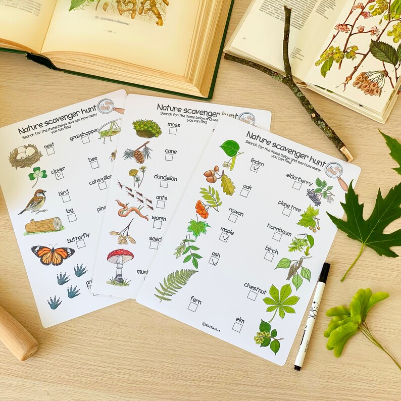 Nature Scavenger Hunt for Kids Woodland Treasure Hunt Outdoor - Etsy