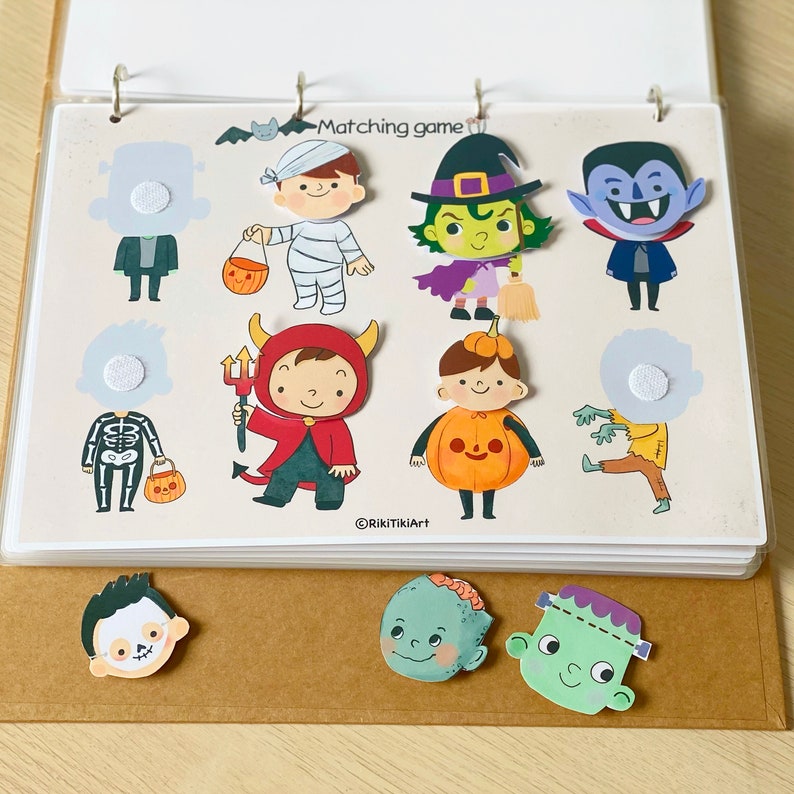 Halloween Busy Book Printable Toddler Learning Book Halloween - Etsy