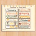 Printable Wall Calendar for Kids Classroom Perpetual Calendar Morning ...