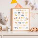 Set of 2 Prints Alphabet and Numbers Poster Ocean Themed - Etsy
