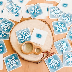 Snowflakes Study Activity Christmas Activities for Kids Montessori ...