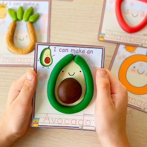 Fruits Play Doh Mats Fine Motor Skills Gift for Toddler Play Dough Mats ...