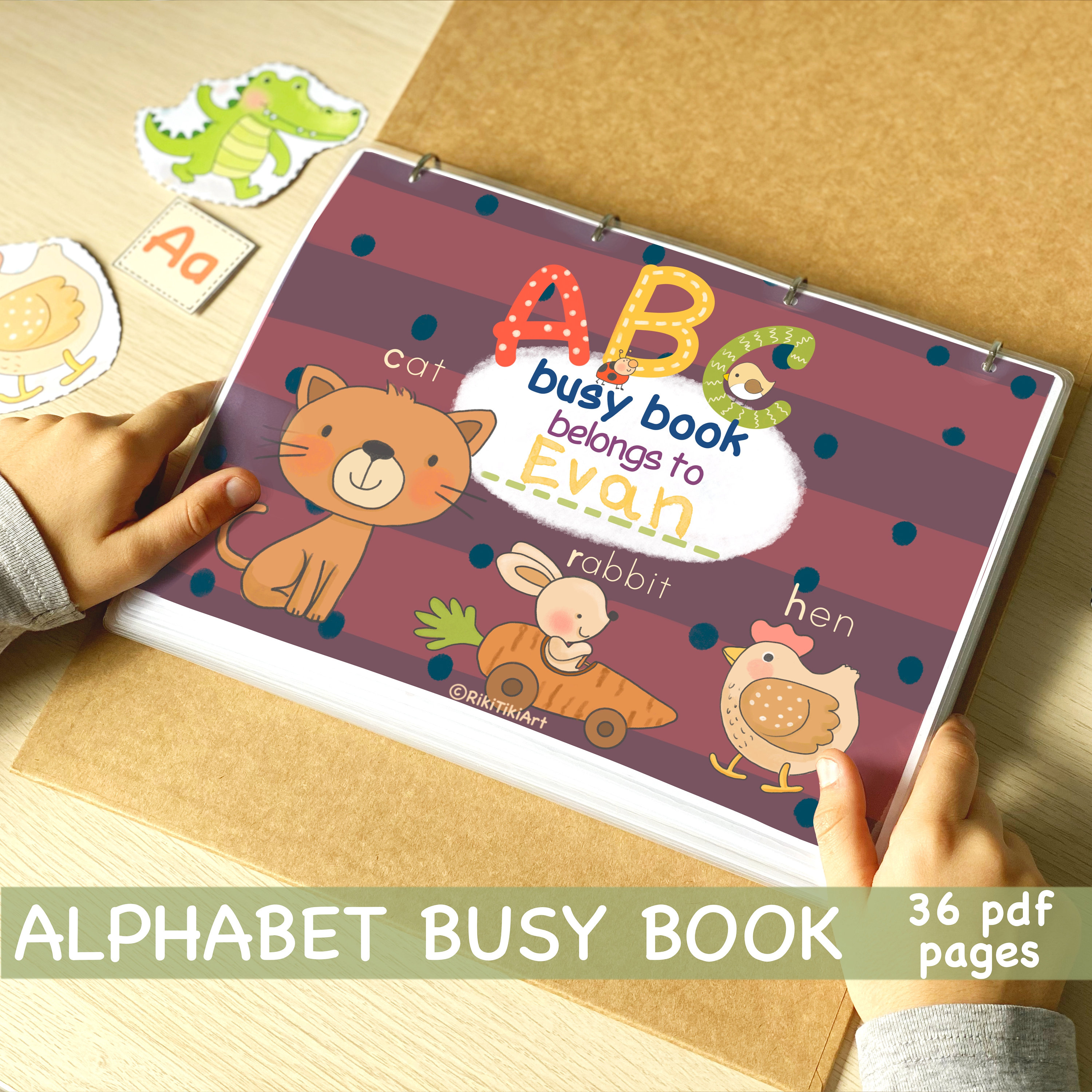 Alphabet Busy Book Printable ABC Quiet Book Toddler Busy - Etsy UK