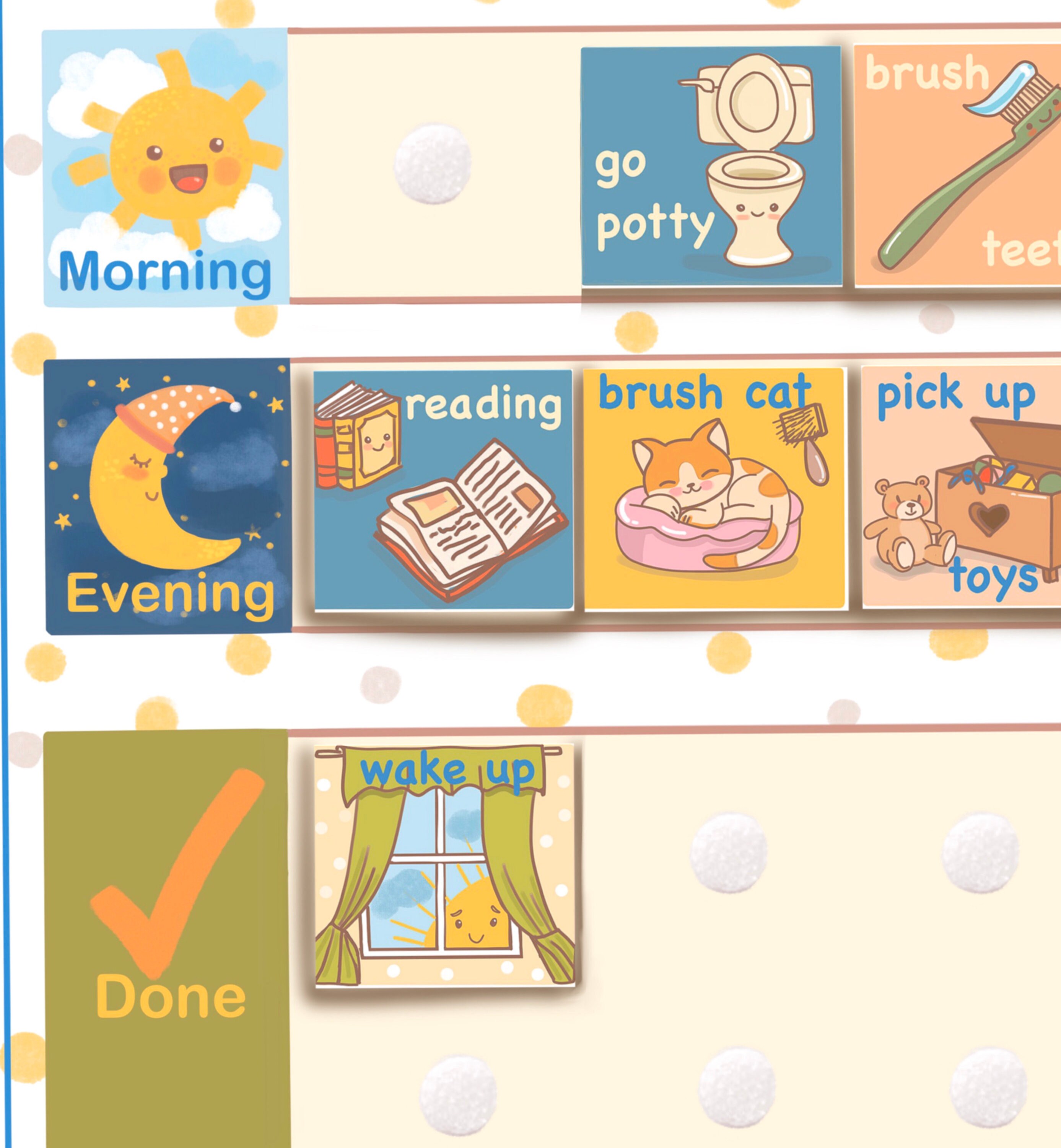 Chore Chart for Kids Daily Routine Printable Daily Rhythm | Etsy Canada