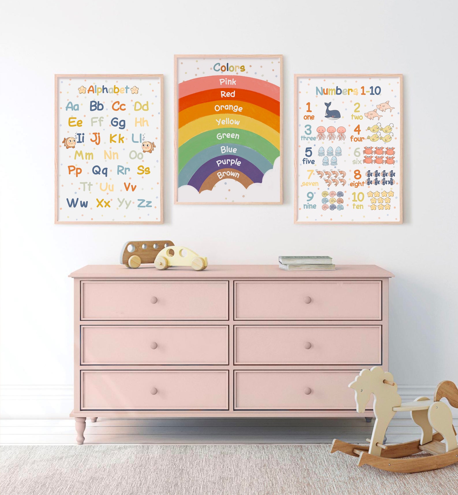 Colors Educational Poster Printable Kids Room Decor Nursery Wall Art ...