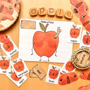 Apple Emotions Activity Printable Fall Activities for Kids Preschool ...