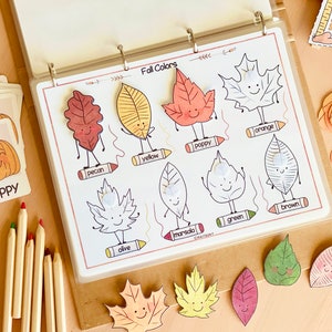 Thanksgiving Busy Book Printable Kids Activity Book Toddler Learning ...