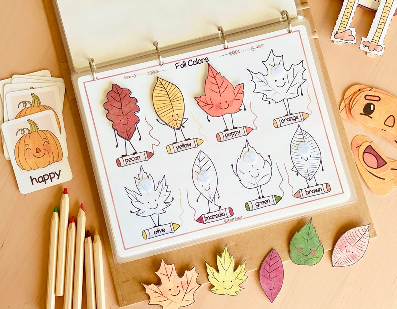 Thanksgiving Busy Book Printable Kids Activity Book Toddler - Etsy