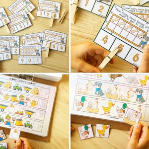 Farm Busy Book Printable Toddler Activities Montessori Homeschool ...