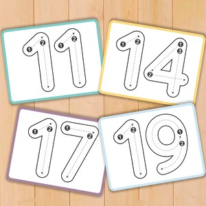 Number Tracing Cards 1-100 Printable Handwriting Practice Preschool ...