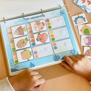 Ocean Animals Toddler Busy Book Printable Learning Binder Homeschool ...