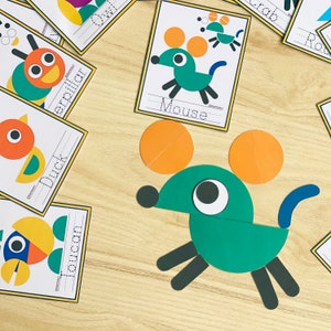 Montessori Printable Puzzle Preschool Toddler Activities Pattern Blocks ...