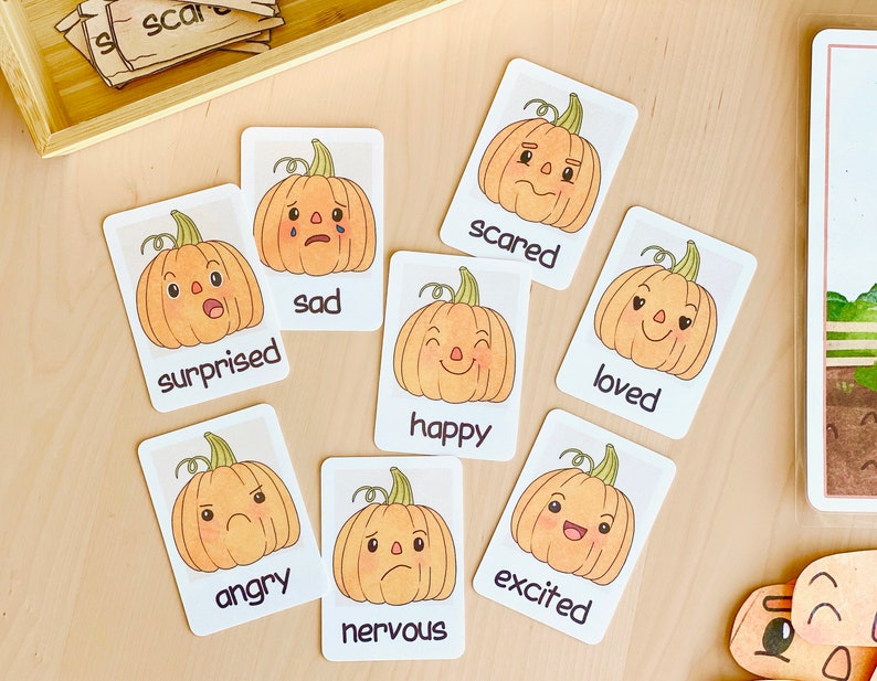 Pumpkin Emotions Activity Behavior Chart for Kids Printable - Etsy