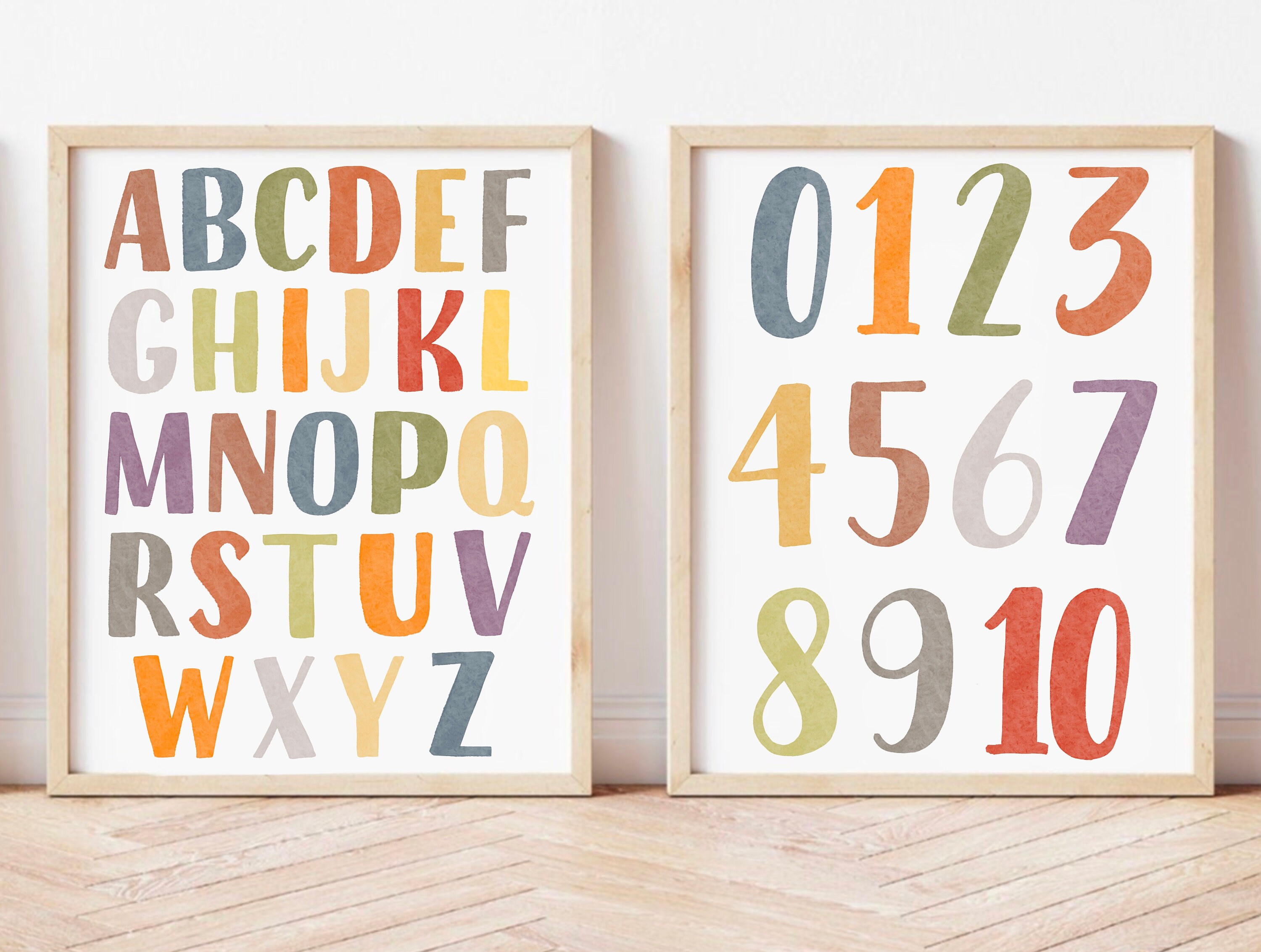 Set of 8 Playroom Prints Educational Montessori Posters Classroom ...