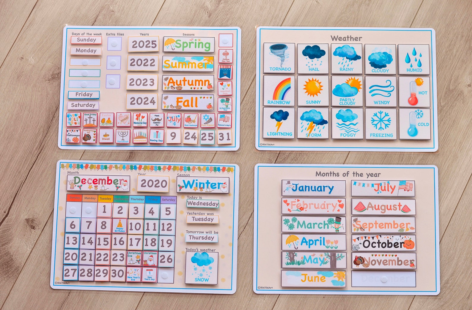 Morning Board Kids Perpetual Calendar Printable Classroom - Etsy