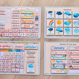 Morning Board Kids Perpetual Calendar Printable Classroom - Etsy
