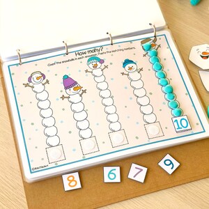 Winter Busy Book Printable Preschool Curriculum Learning Binder ...