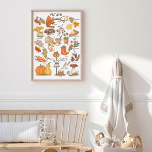 Autumn Poster Fall Downloadable Prints Montessori Printable Wall Art ...