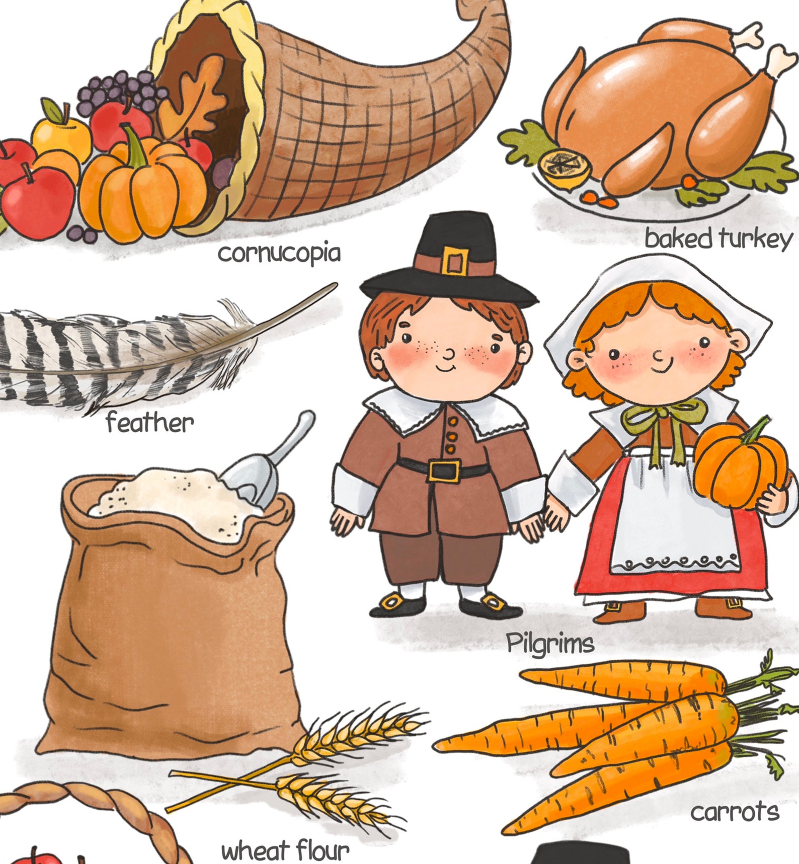 Thanksgiving Poster Playroom Printable Wall Art Fall Nursery - Etsy
