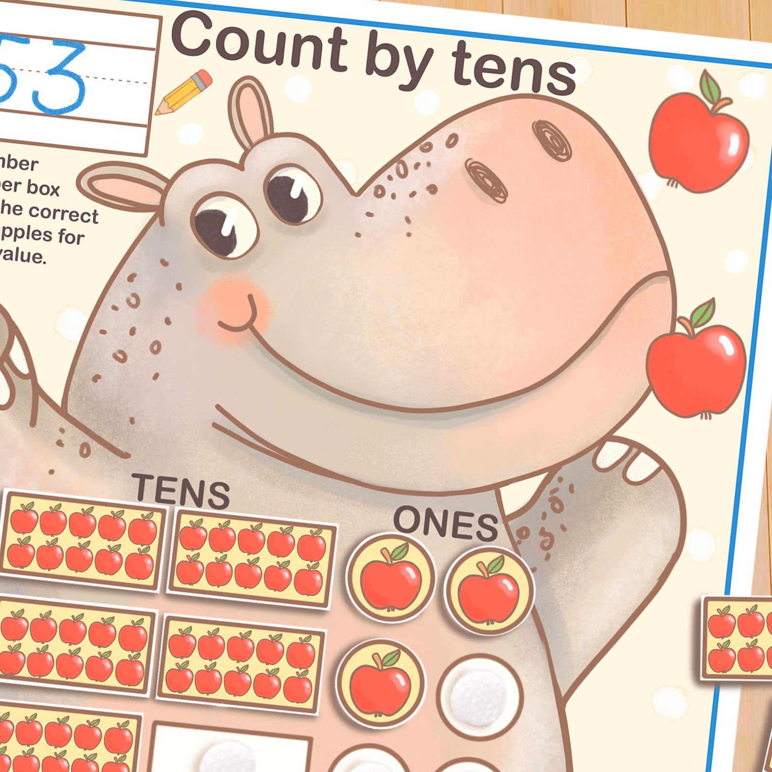 Printable Counting Practice Preschool Worksheets Preschool - Etsy Canada