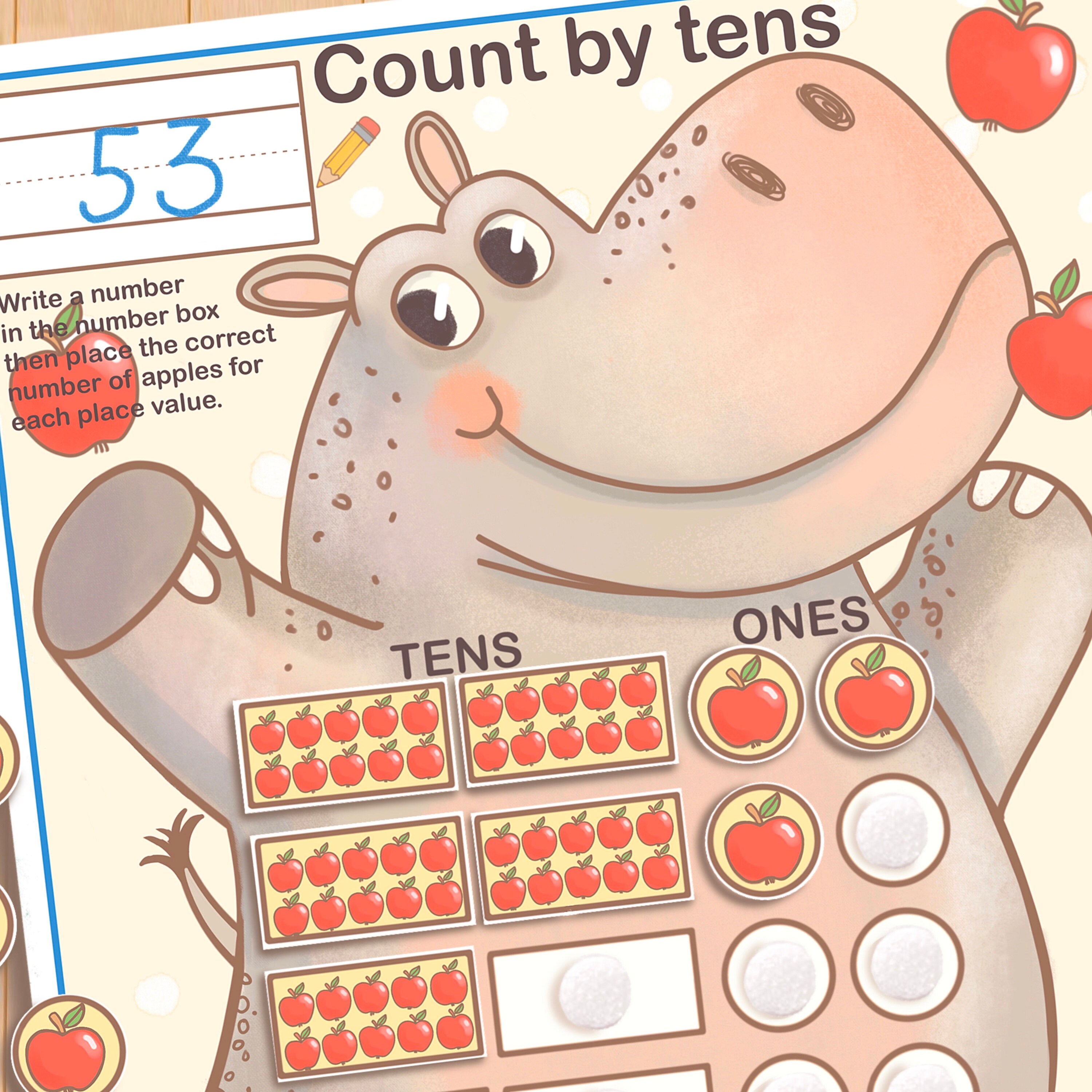 Printable Counting Practice Preschool Worksheets Preschool - Etsy Canada