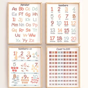 30 Classroom Posters Educational Wall Art Printable Playroom Wall Decor ...