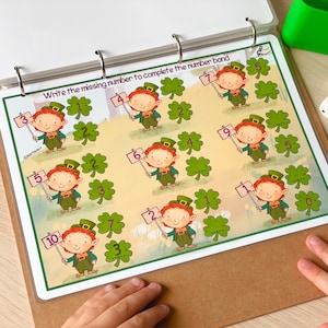 St Patricks Day Busy Book Printable Toddler Learning Binder Preschool ...