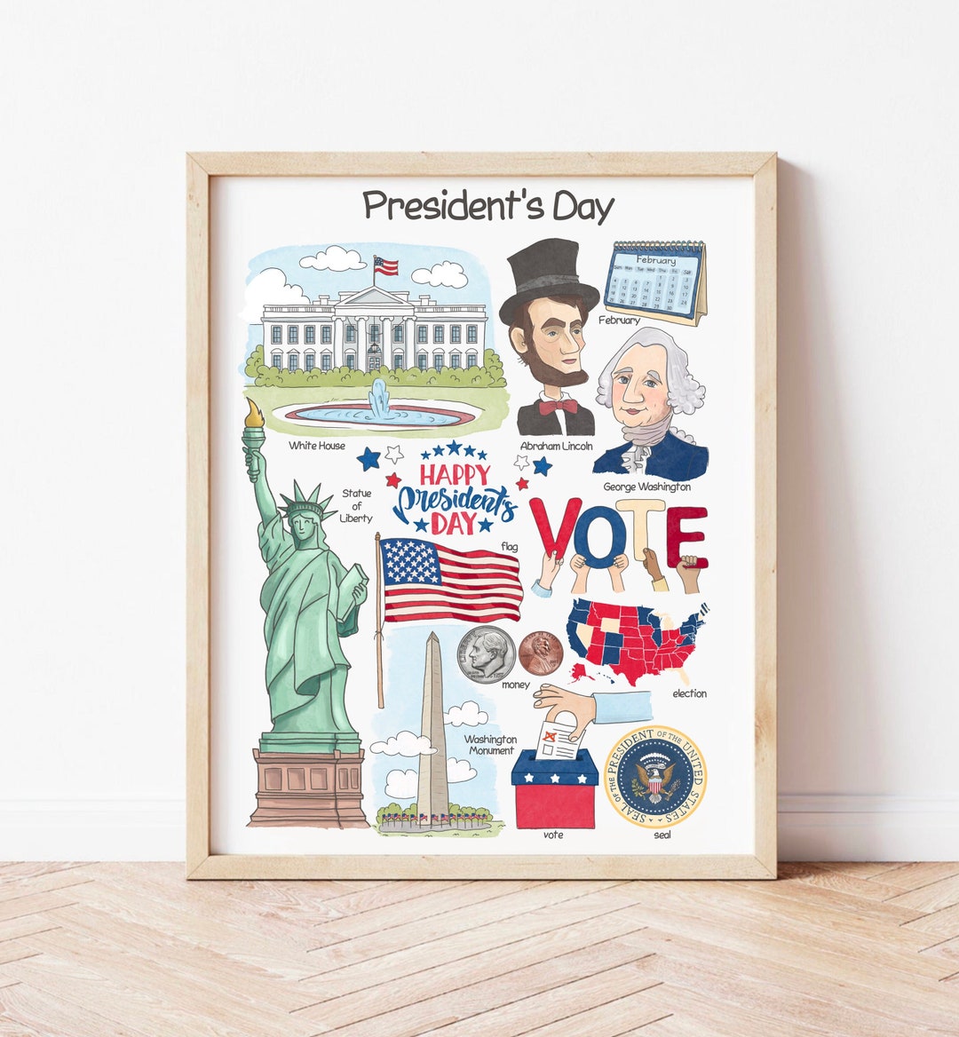 Presidents Day Poster Classroom Downloadable Prints American History ...