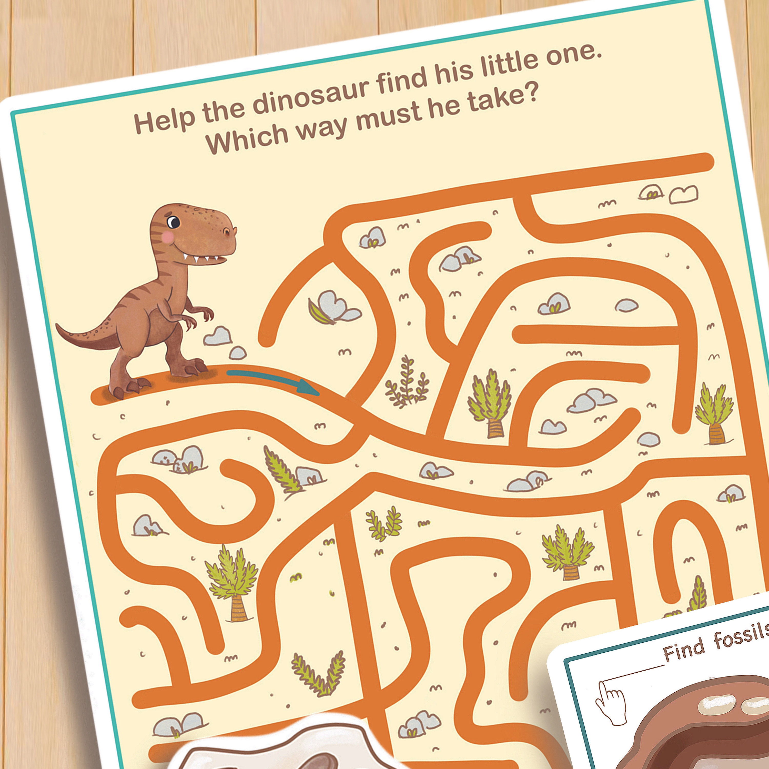 Dinosaur Toddler Educational Activities Kindergarten Learning - Etsy